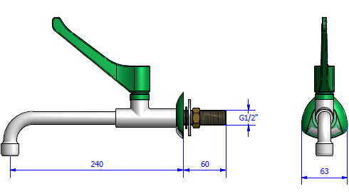 FAR MDS elbow operated watertap