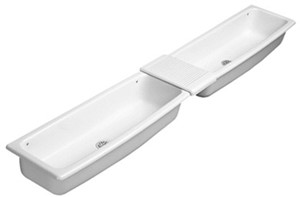 Ceramic trough sink 950x330x160mm